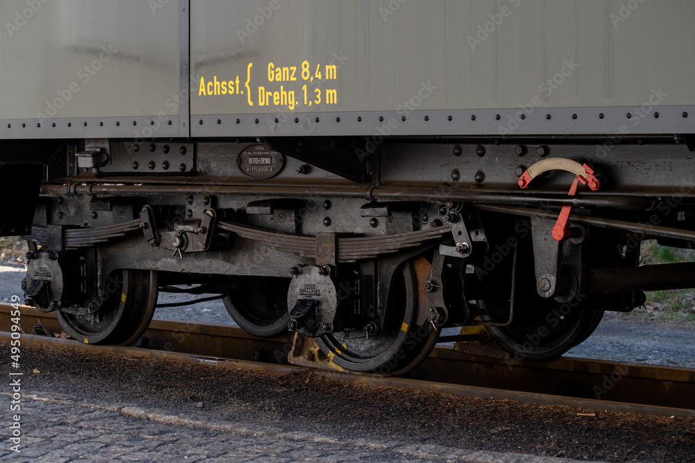 Photo & Art Print a railway bogie of a narrow gauge railroad waggon ...