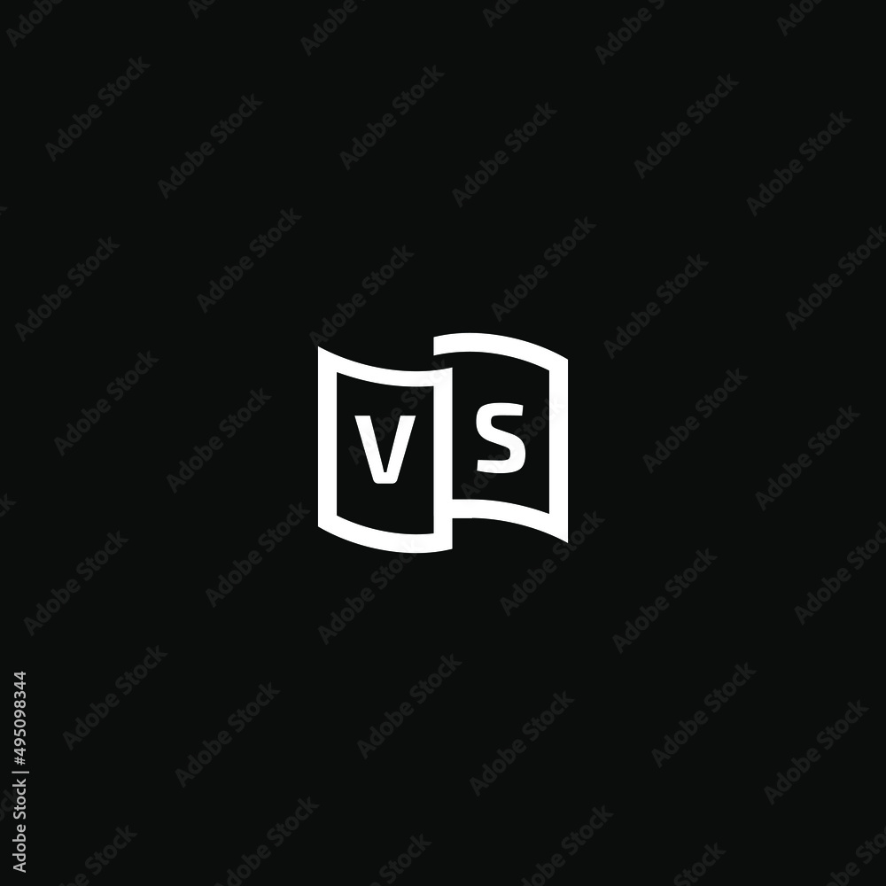 VS letter design for logo and icon.VS monogram logo.vector illustration ...