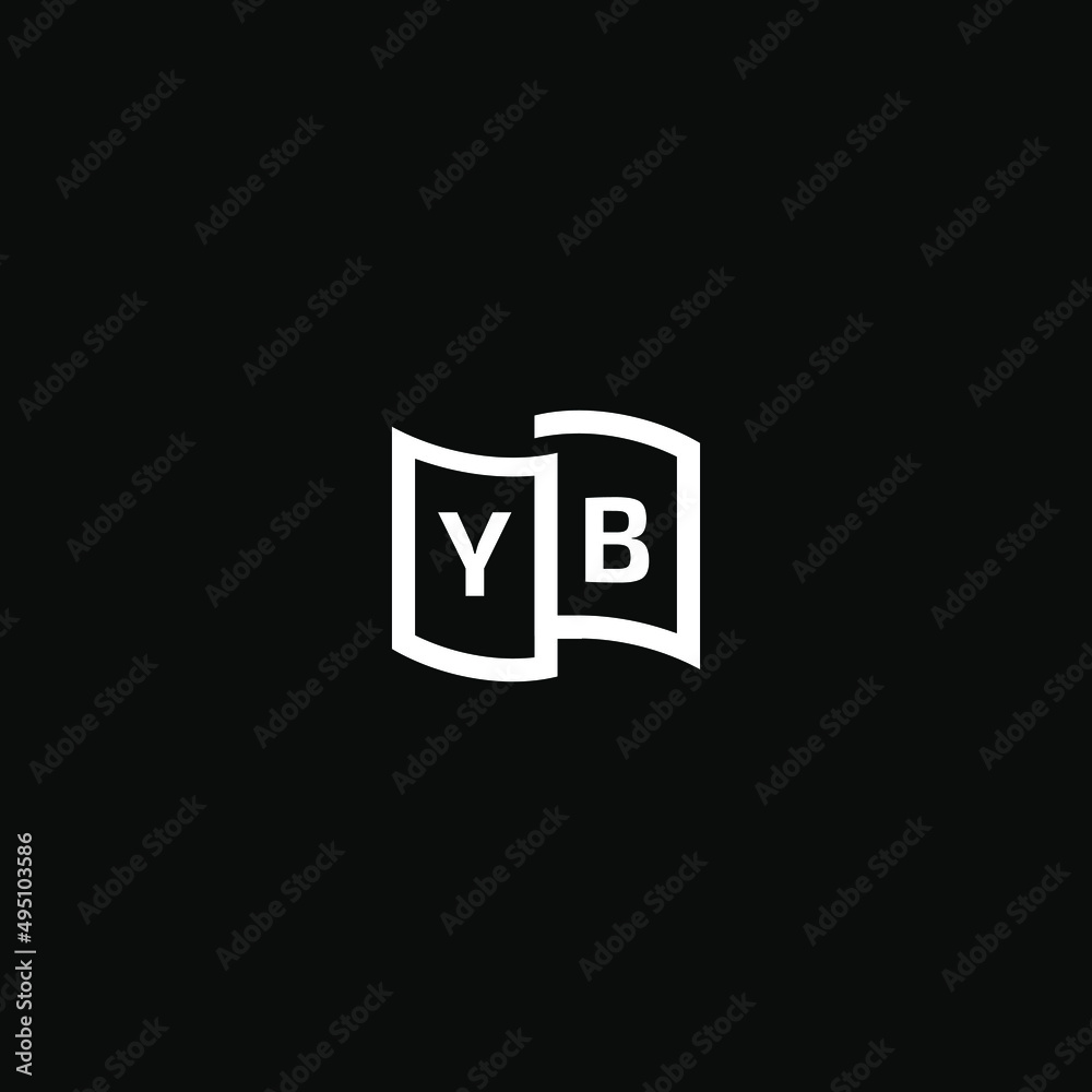 YB letter design for logo and icon.YB monogram logo.vector illustration ...