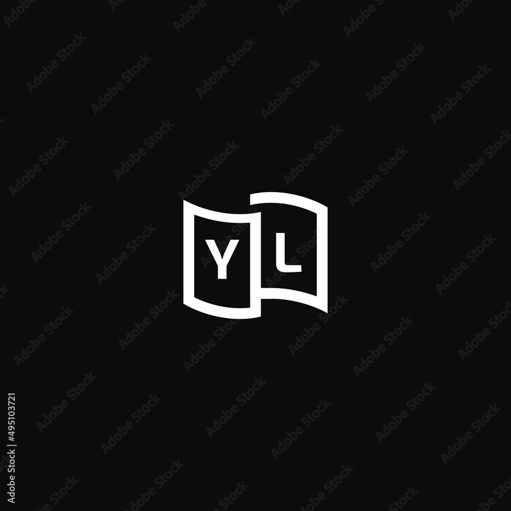 YL letter design for logo and icon.YL monogram logo.vector illustration ...