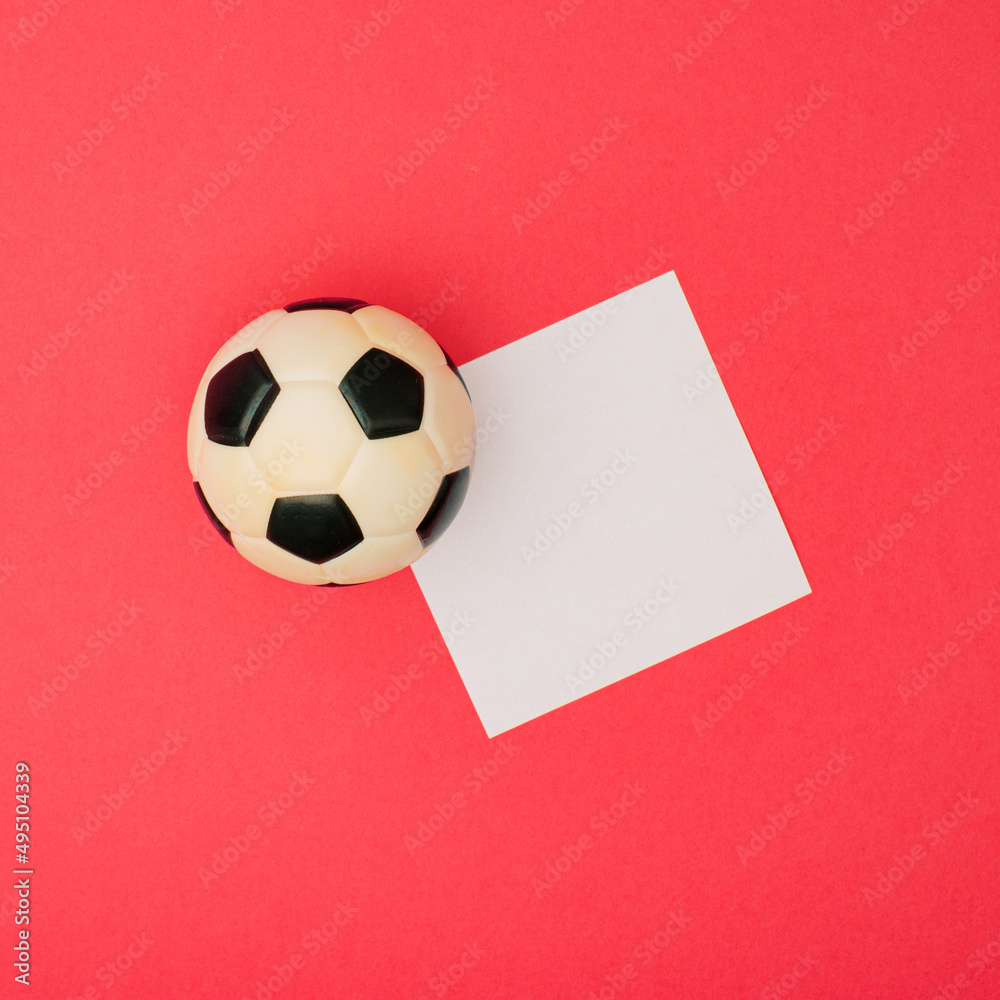 Football and soccer Square leaflet mock up blank template design idea ...
