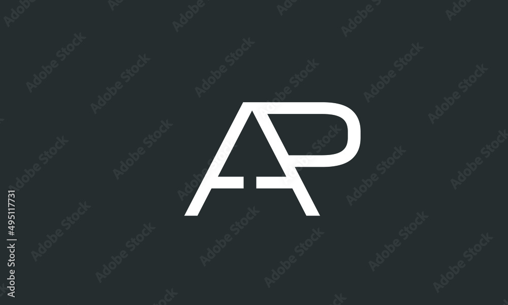 Alphabet letters Initials Monogram logo AP, PA, A and P Stock Vector ...