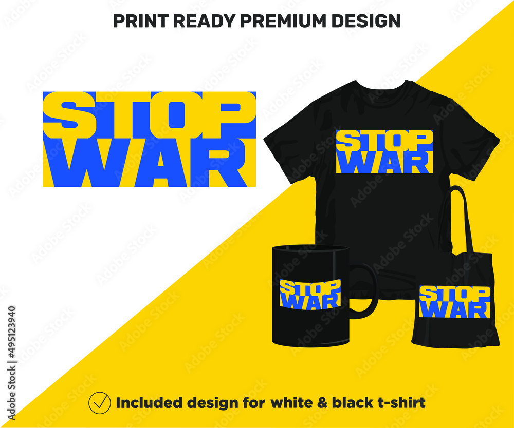 Retro Vintage Stop War Sign for Ukraine Support. Ukraine Russia ...