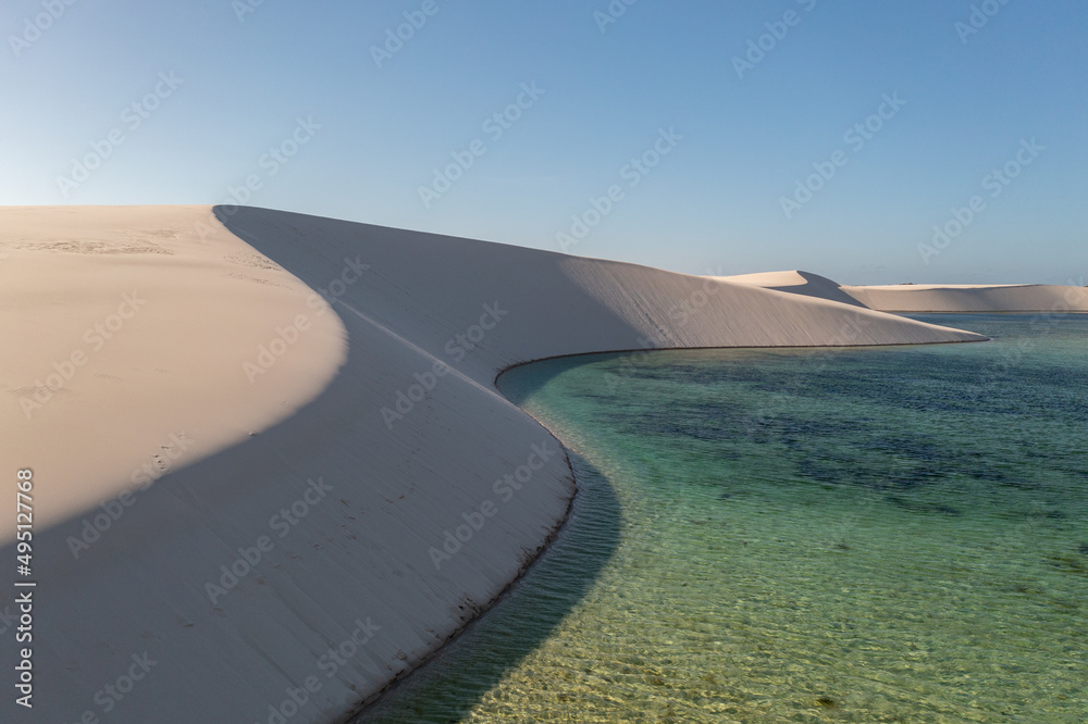 Dunas no Parque Nacional dos Lençóis Maranhenses, cidade de Santo Amaro ...