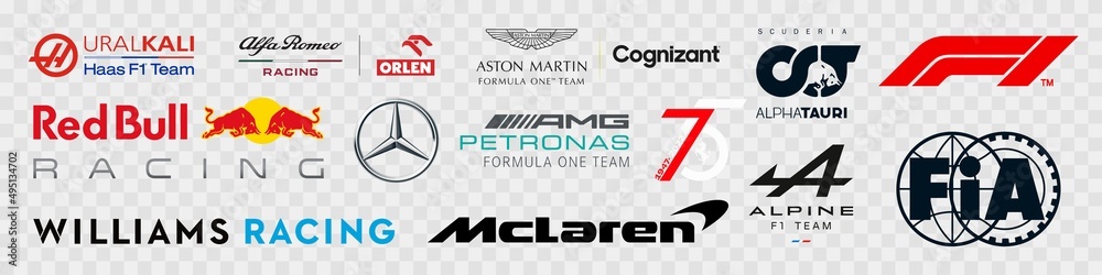 F1. Alfa Romeo Racing Orlen, AlphaTauri Honda, Alpine F1, Aston Martin ...