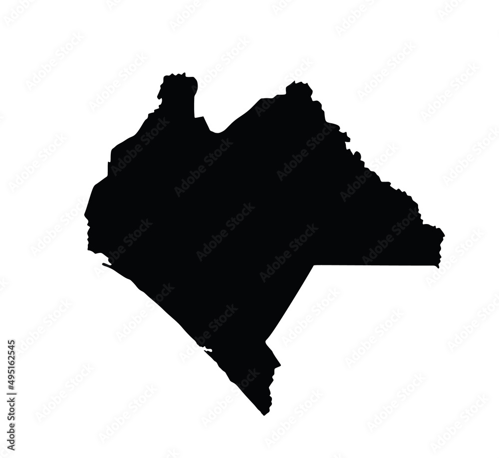 Chiapas Mexico province map state vector silhouette illustration ...