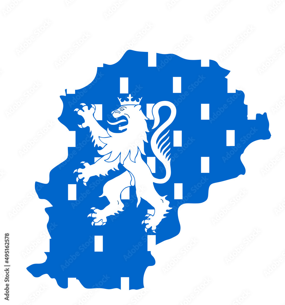 Region France Comte map flag vector silhouette illustration isolated on ...
