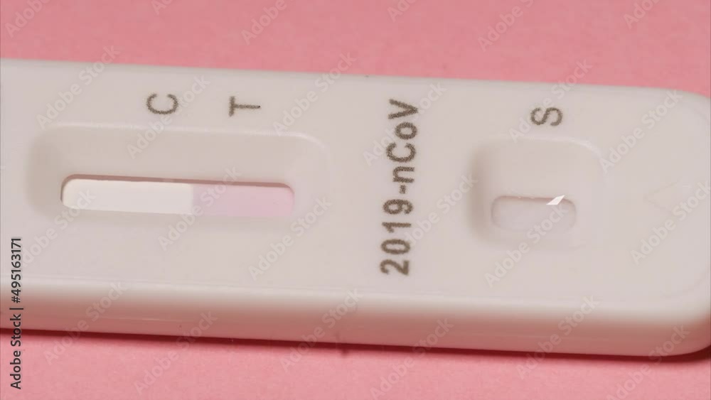 COVID-19 antigen detection kit, rapid test COVID-19 at home, concept of ...