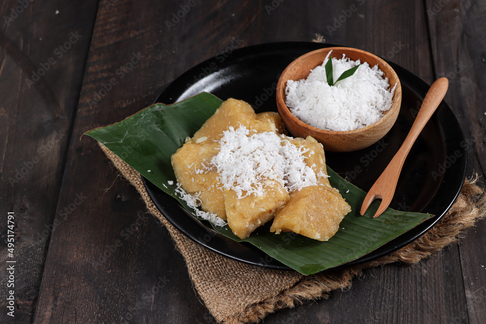 Getuk telo is a traditional food from Central Java, Indonesia. Getuk ...