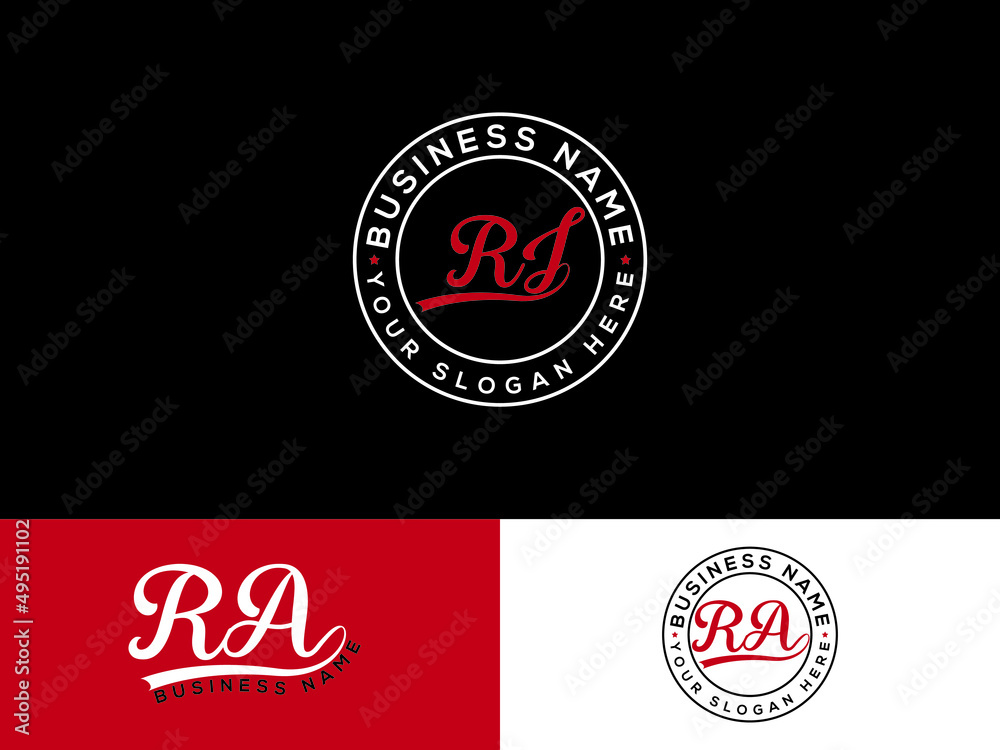 Black RJ Logo, Creative Rj jr Signature Logo Icon Design For your ...