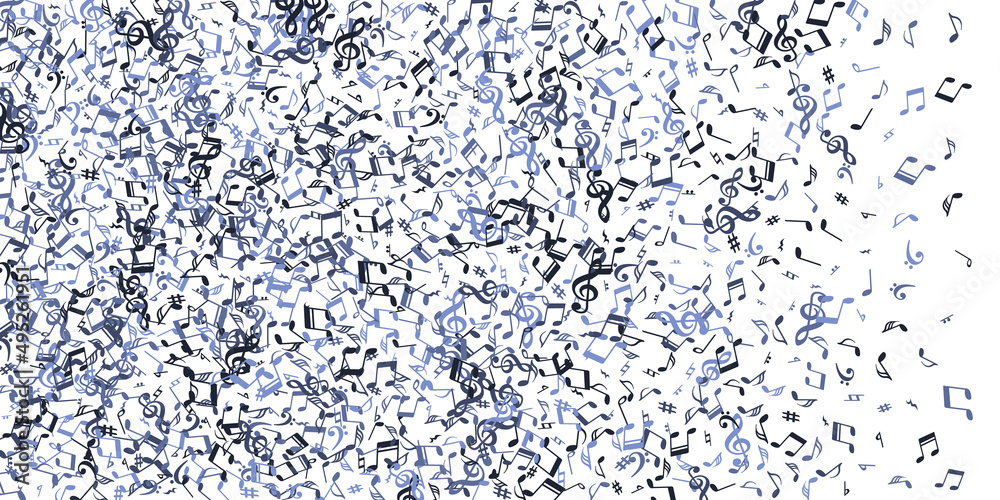 Music notes cartoon vector illustration. Melody Stock Vector | Adobe Stock