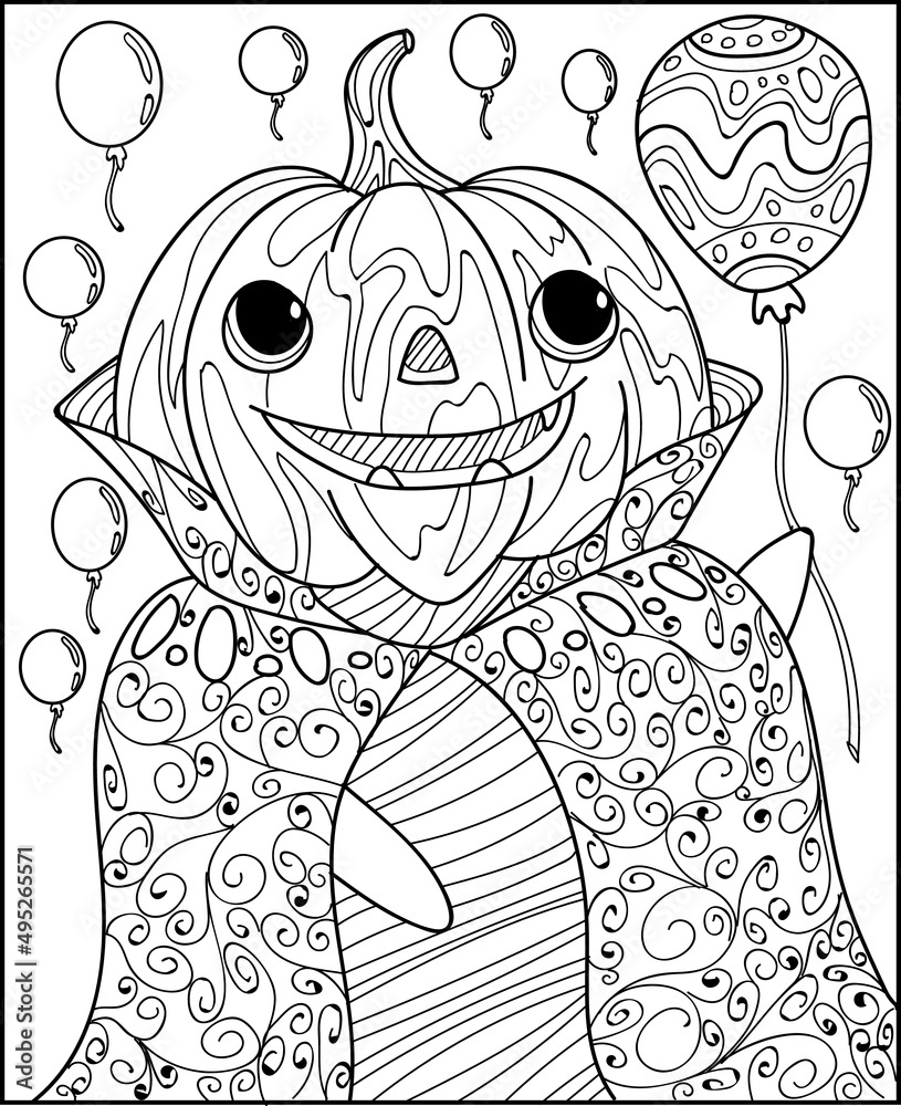 Halloween coloring pages, outline drawing, Halloween outline drawing ...