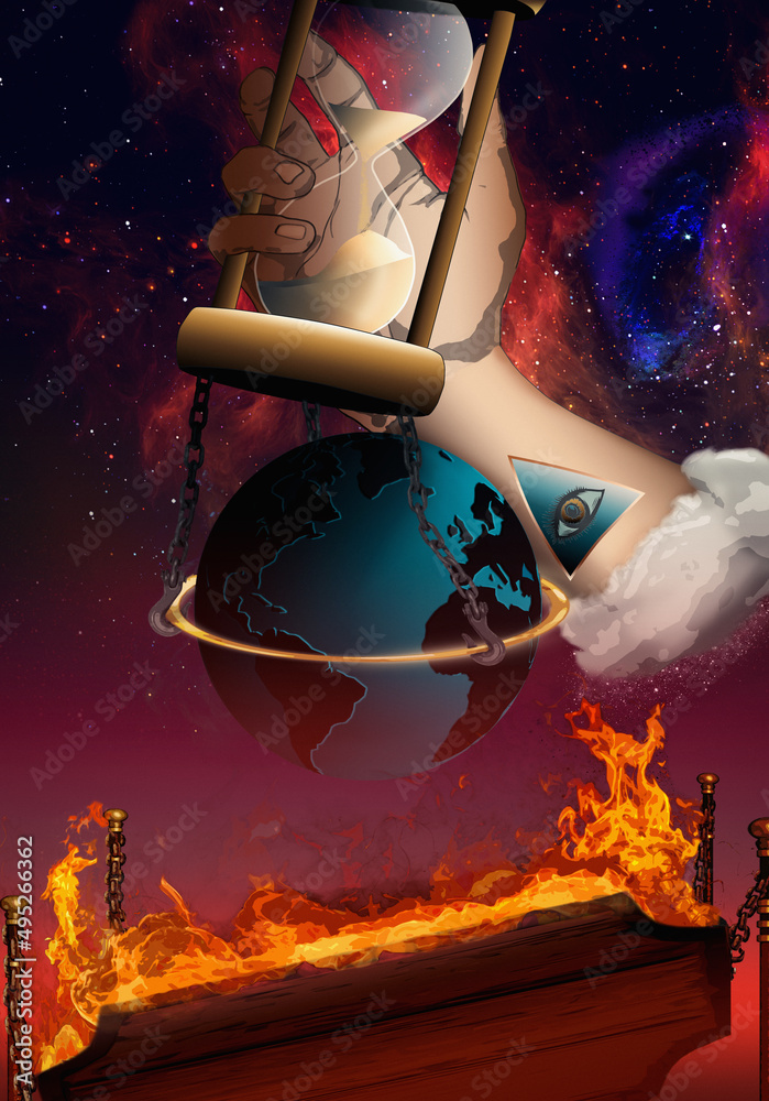 The planet earth is tied to the time that the hand of God holds and ...