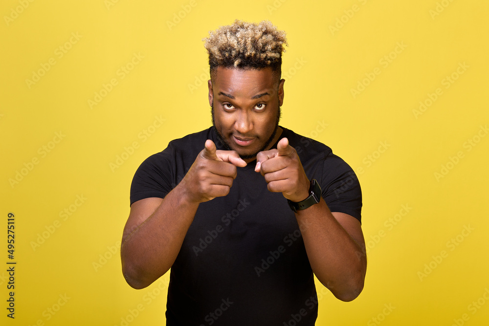 Confident in his rightness, the guy shows two hands right in front him ...