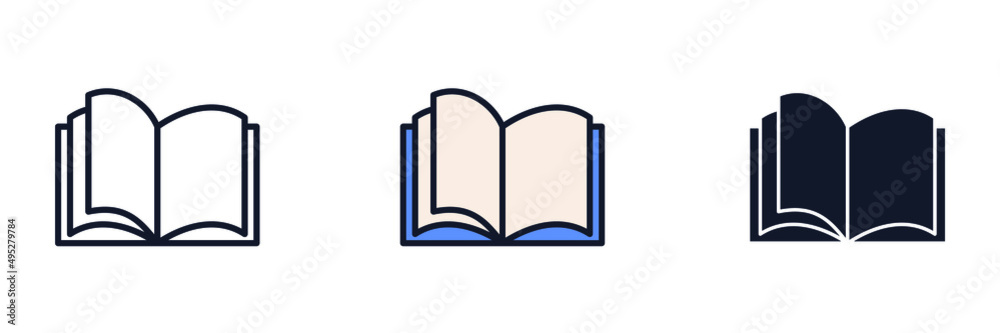 book icon symbol template for graphic and web design collection logo ...