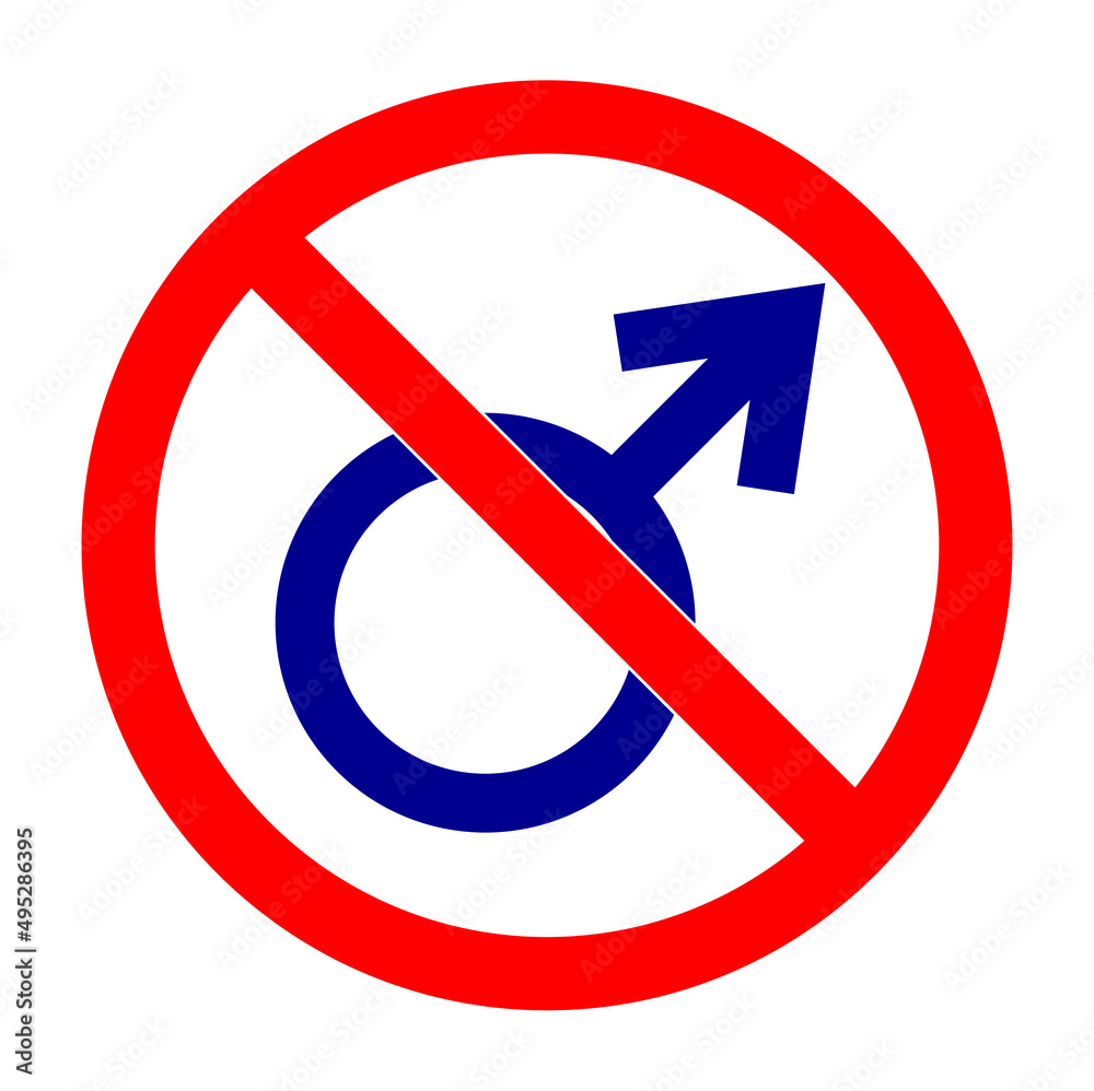 Female gender is prohibited, Female gender is restricted, Not allowed ...