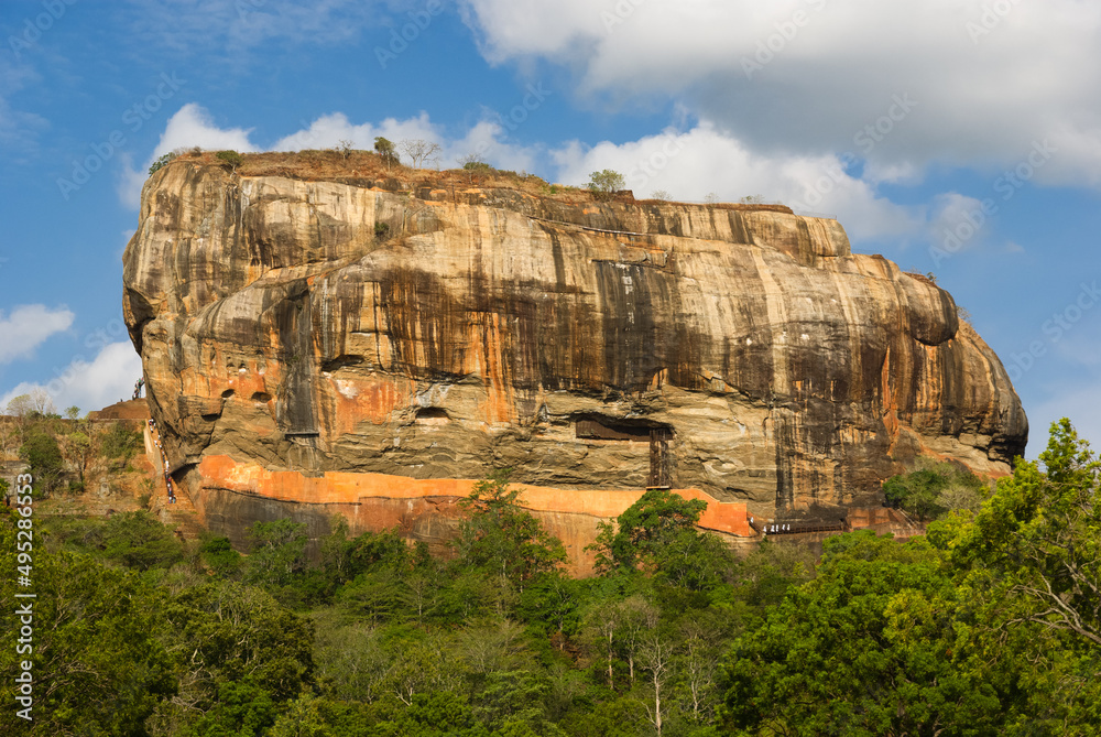 Sigiriya rock fortress ruins, Sri Lanka Stock Photo | Adobe Stock