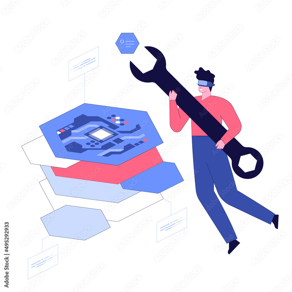 Metaverse technology concept VR virtual digital reality cyber metaverse ...
