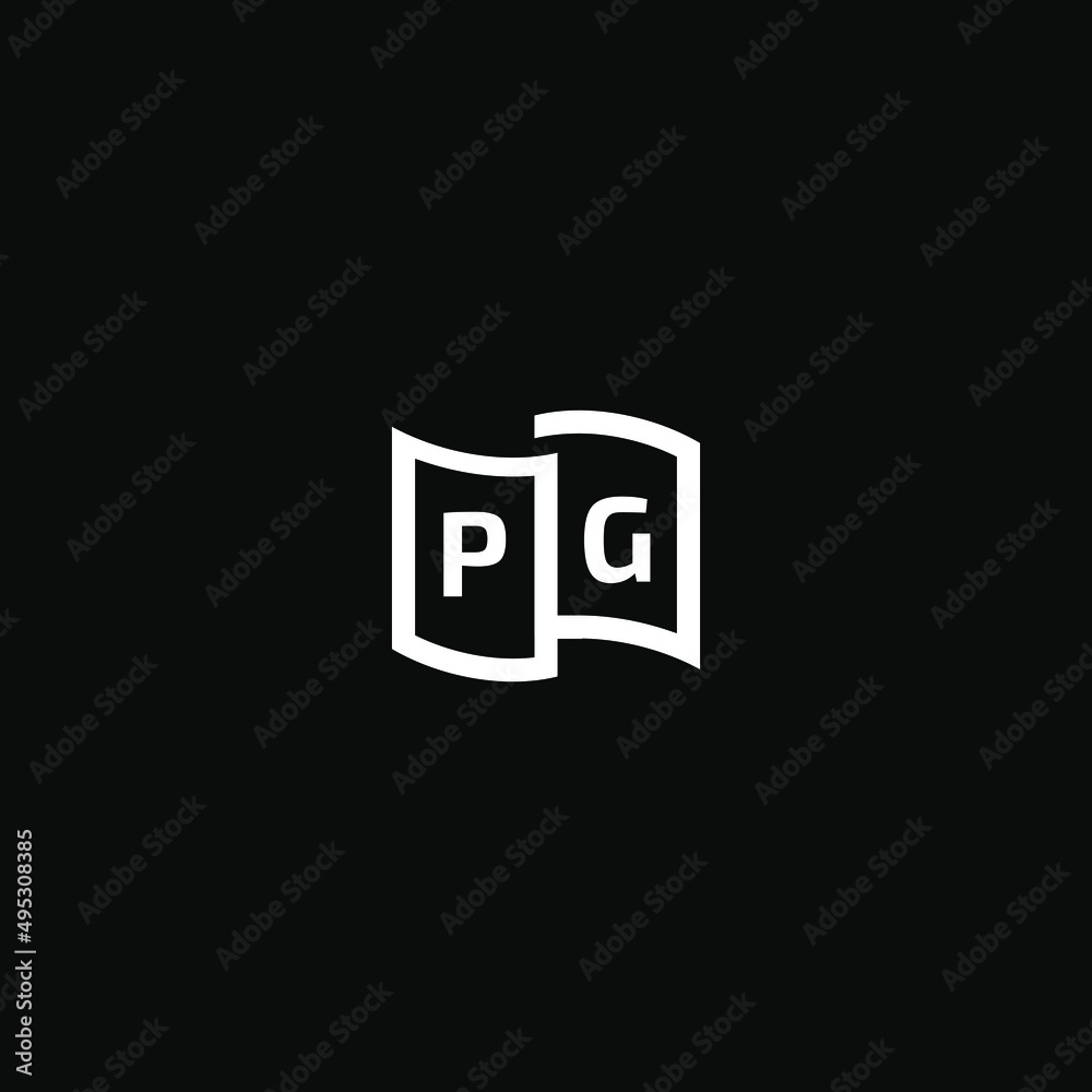 PG letter design for logo and icon.PG monogram logo.vector illustration ...