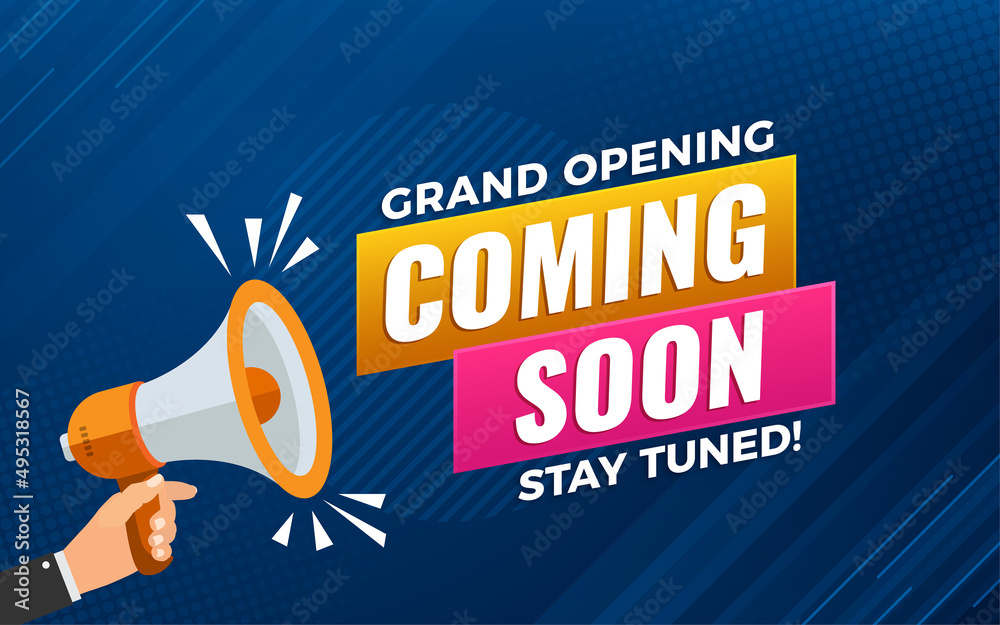 Coming soon sale poster, sale banner design template with 3d editable ...