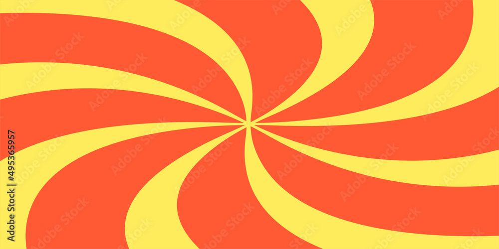 Swirling radial rays space background pop art candy lollipop vortex sun ...