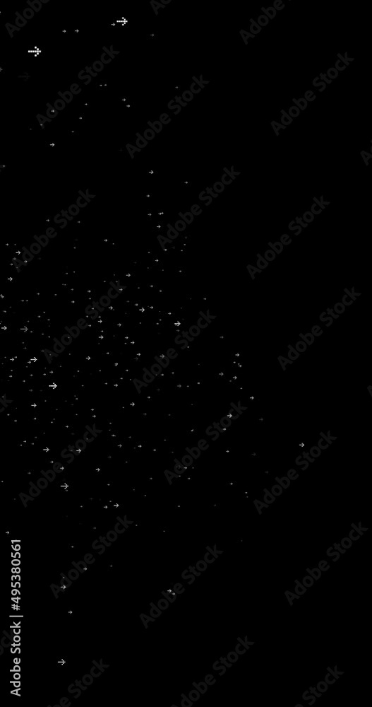 Cloud of arrows symblo moving from left to right. Concept with arrows ...