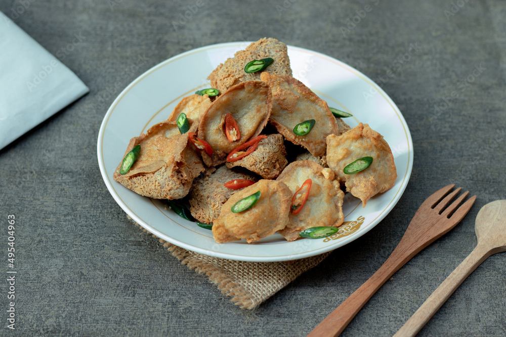 Tahu Walik, Inside Out Crispy Tofu Stuffed with Meatball. Also Known as ...