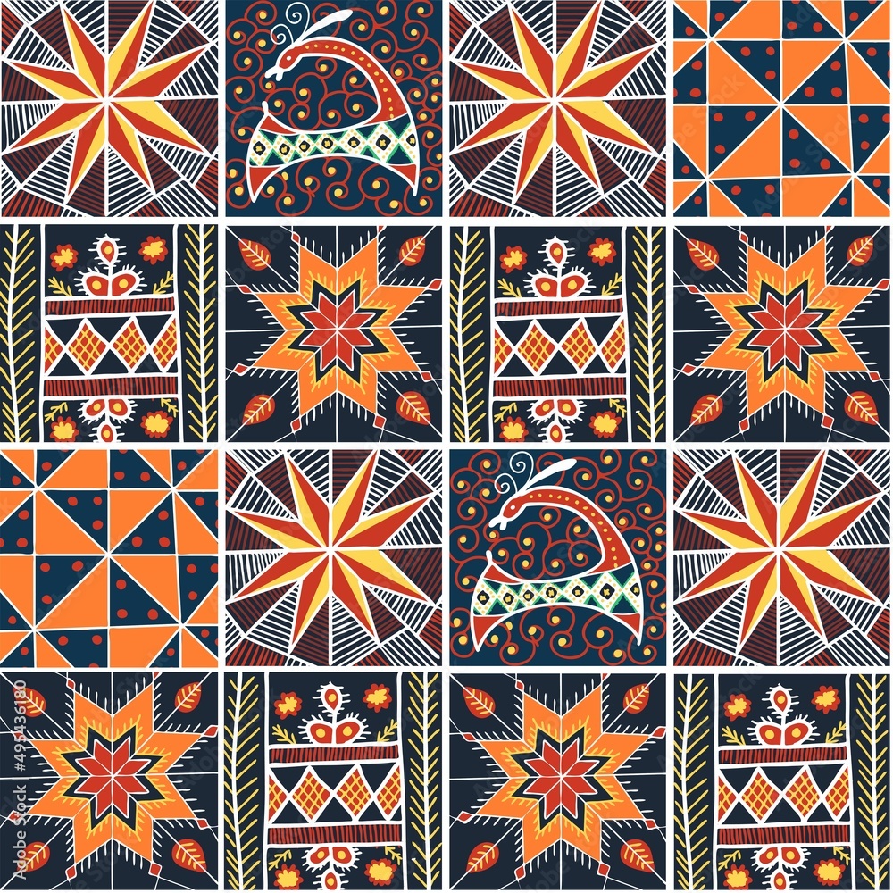 Modern Ukrainian ornament. Seamless pattern in the Ukrainian style ...