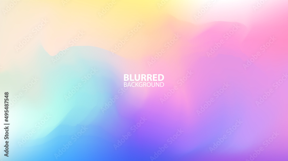 Multi colored blurred background with abstract light blurred color ...