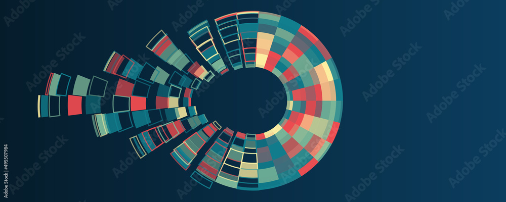 Big Data Stream Futuristic Infographics File Structuring Machine Learning Big Data