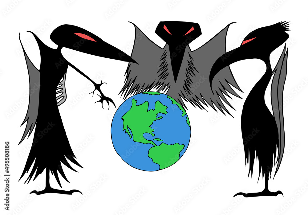 Earth Monster Drawing