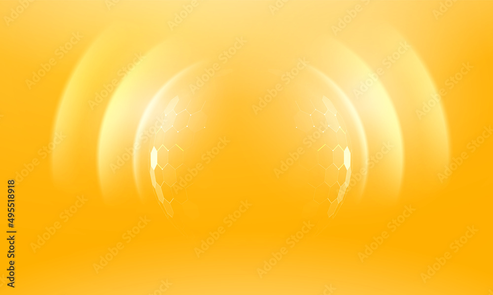 Sun protection from ultraviolet light, in futuristic glowing vector ...