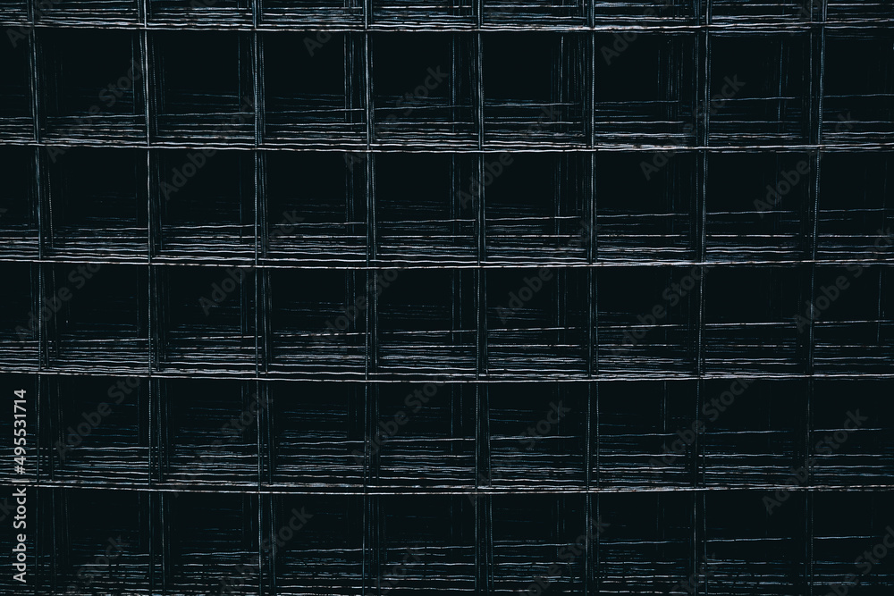 Reinforcement mesh is stacked for use in reinforced concrete ...