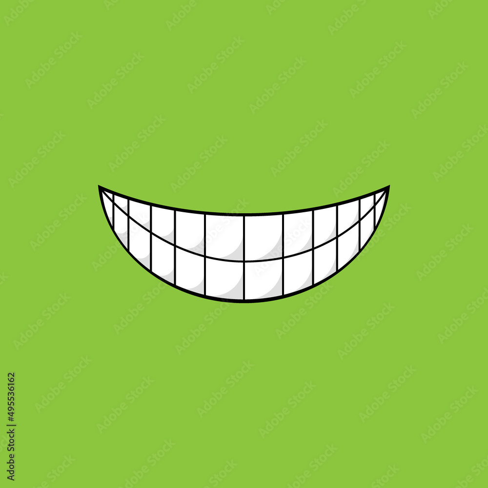 Wink smile icon template design. Smiling emoticon vector logo on green ...