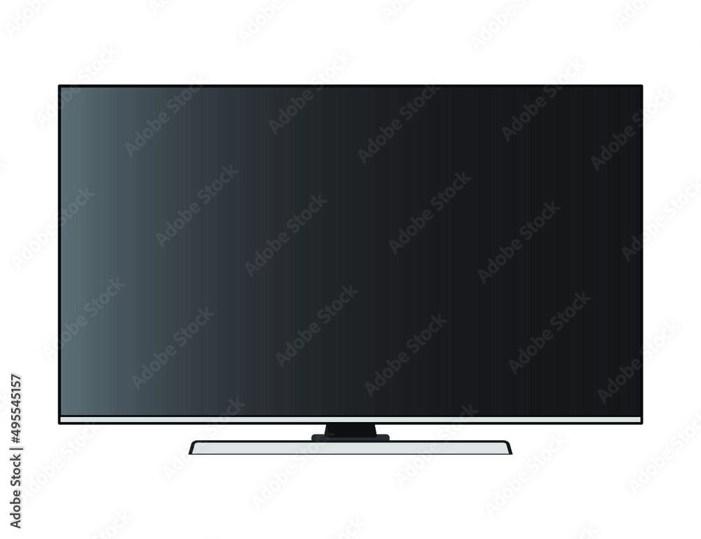 TV flat screen lcd, plasma, tv mock up. Black blank HD monitor mockup ...