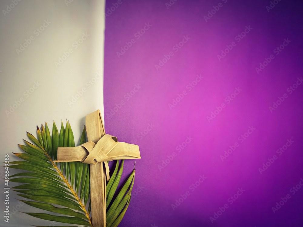 Lent Season,Holy Week and Good Friday concepts - image of cross made of ...