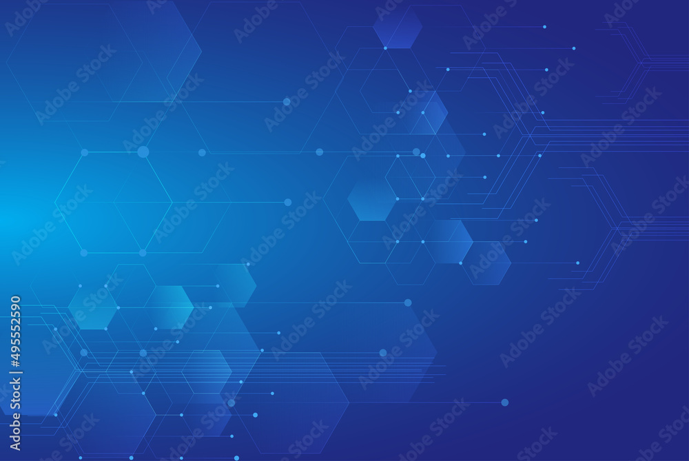 Modern blue gradient technology background. New technology background ...