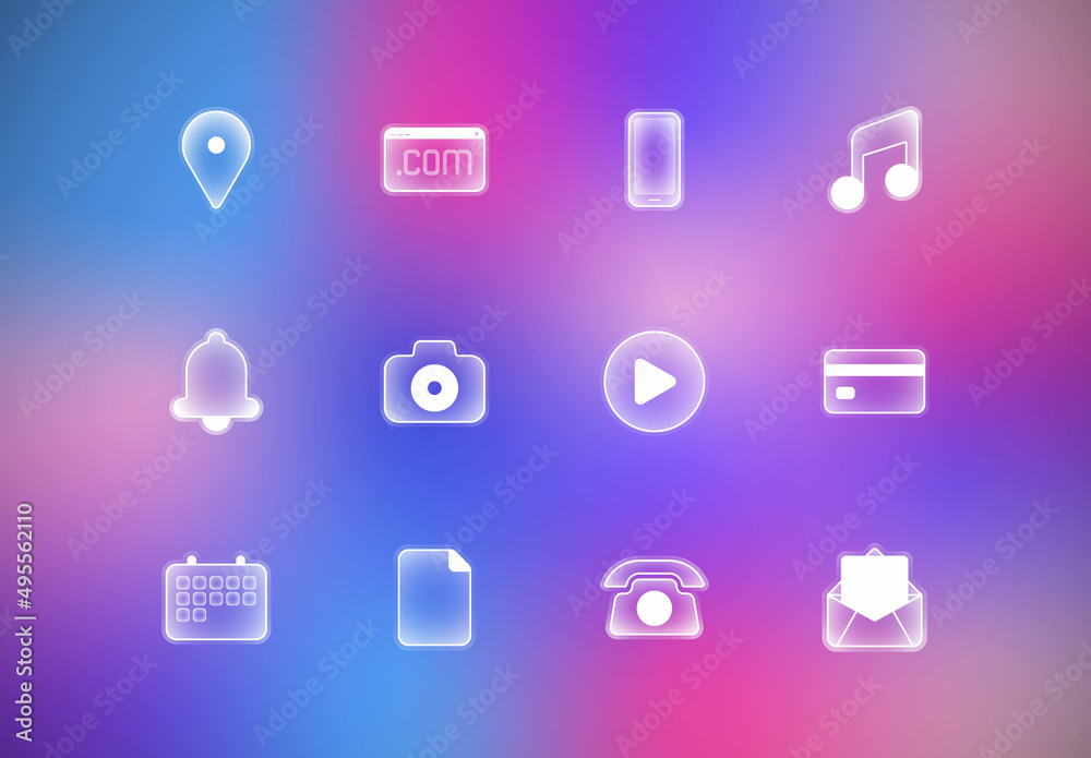 Modern Business Web Icons Set Stock Template | Adobe Stock