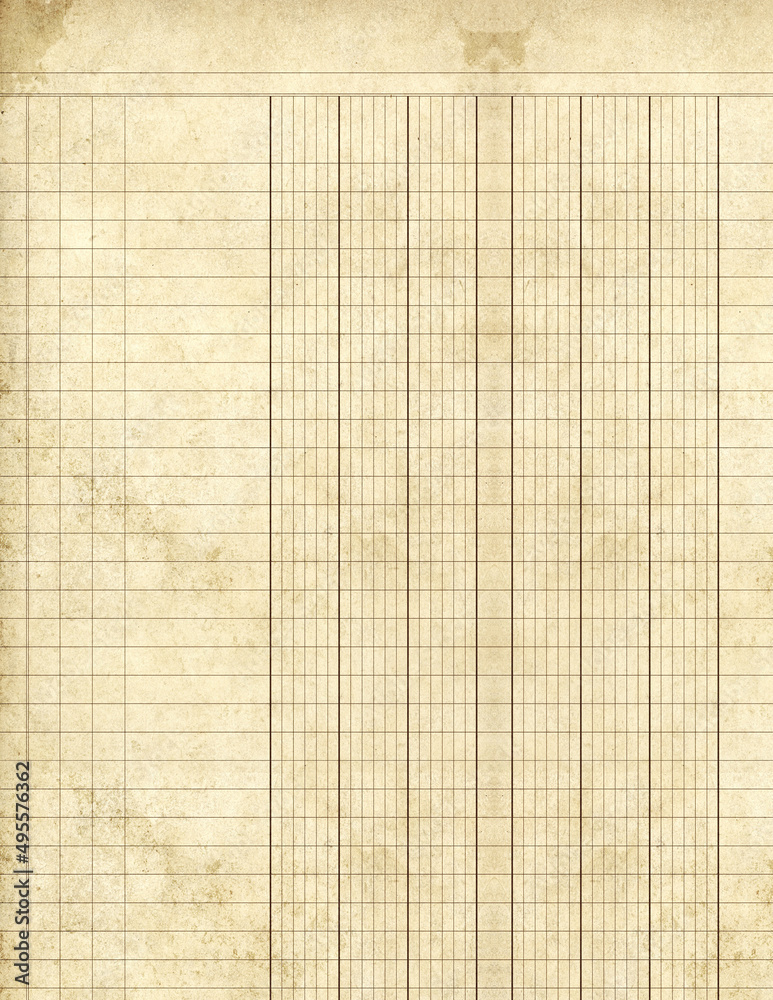 Old ledger paper Stock Illustration | Adobe Stock