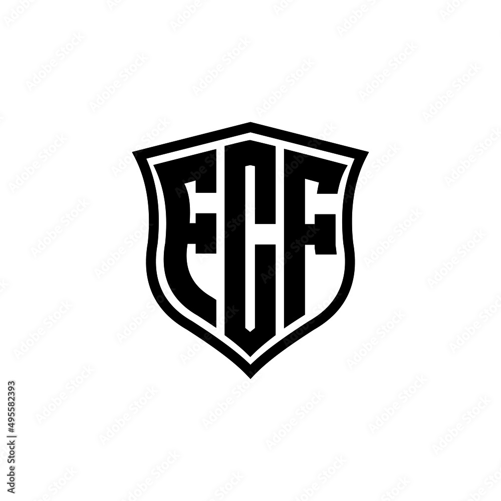 FCF letter logo design with white background in illustrator, vector ...