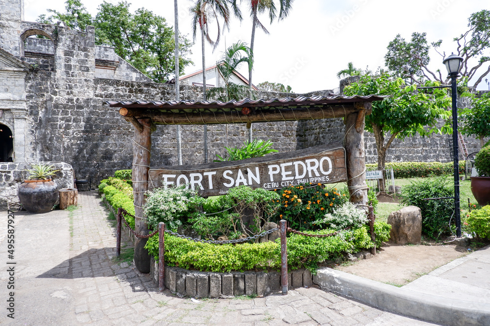 Fort San Pedro Military Defense Structure Cebu City, Philippines Stock ...