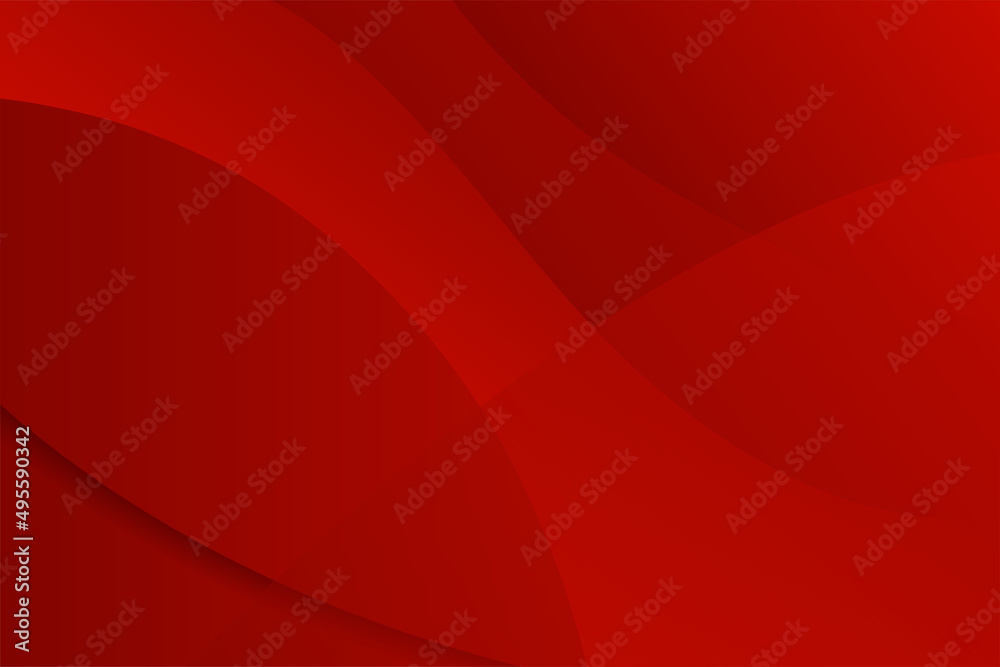 Abstract gradient red color curve wave design background template ...
