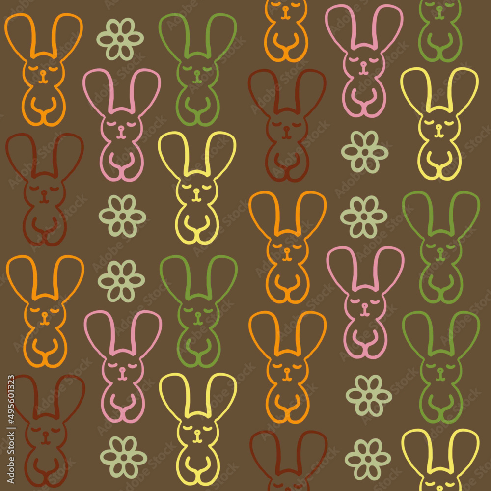 bear,bunny,forest animals,animal in the forest,forest flowers,children ...