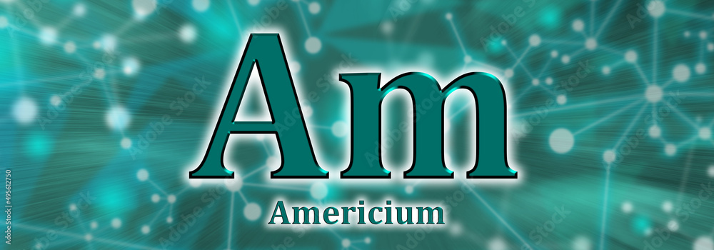 Am symbol. Americium chemical element Stock Illustration | Adobe Stock