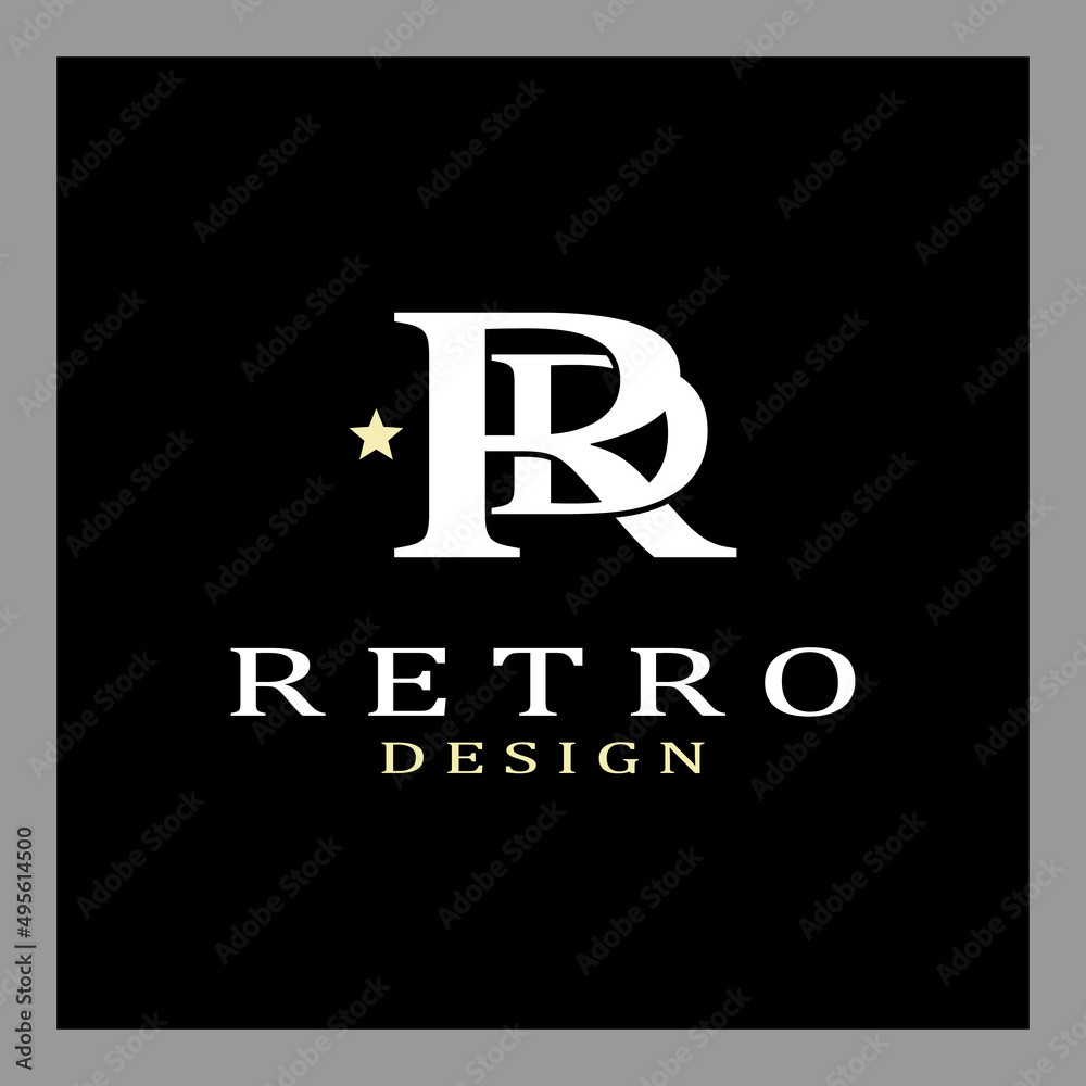 Elegant Luxury Initials Monogram R and D logo design Stock Vector ...