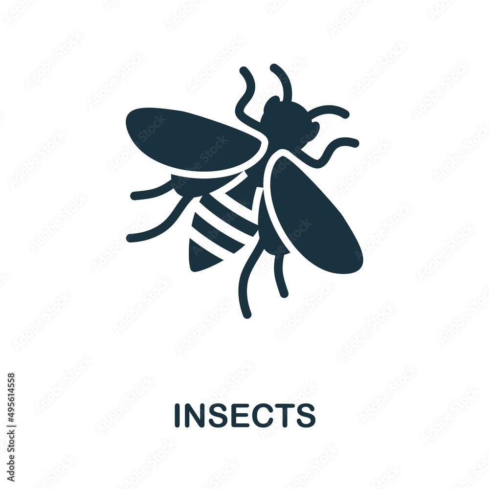 Insects icon. Monochrome simple Insects icon for templates, web design ...
