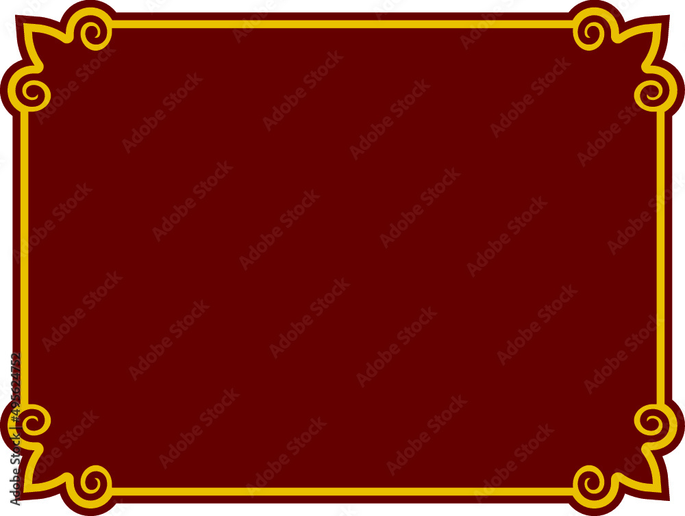 Vector burgundy maroon background or advertising banner with golden ...