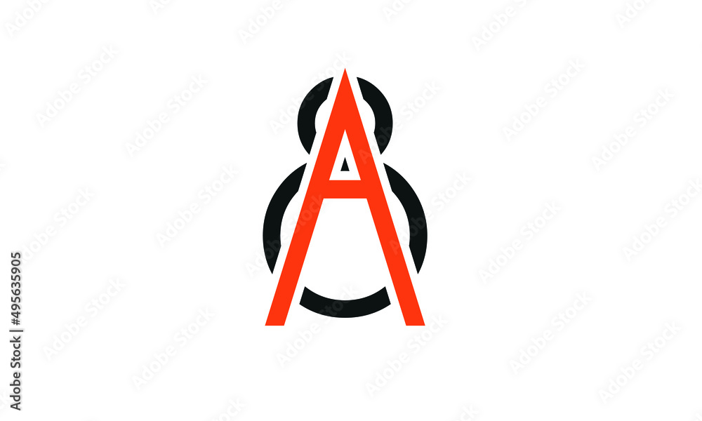 Letter Initial A8 8A Vector Logo Design Stock Vector | Adobe Stock