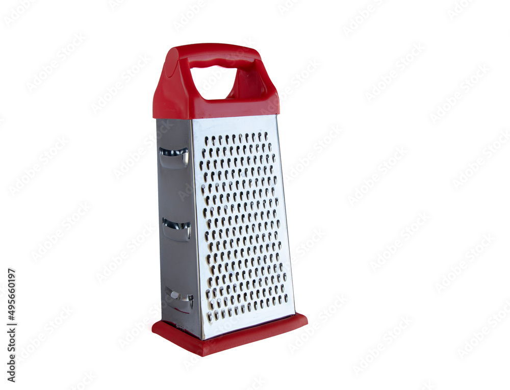 sharp Stainless Grater. Stainless steel kitchen four-sided grater with ...