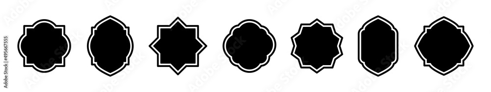 Islamic Pattern Icon Vector Illustration Stock Vector | Adobe Stock